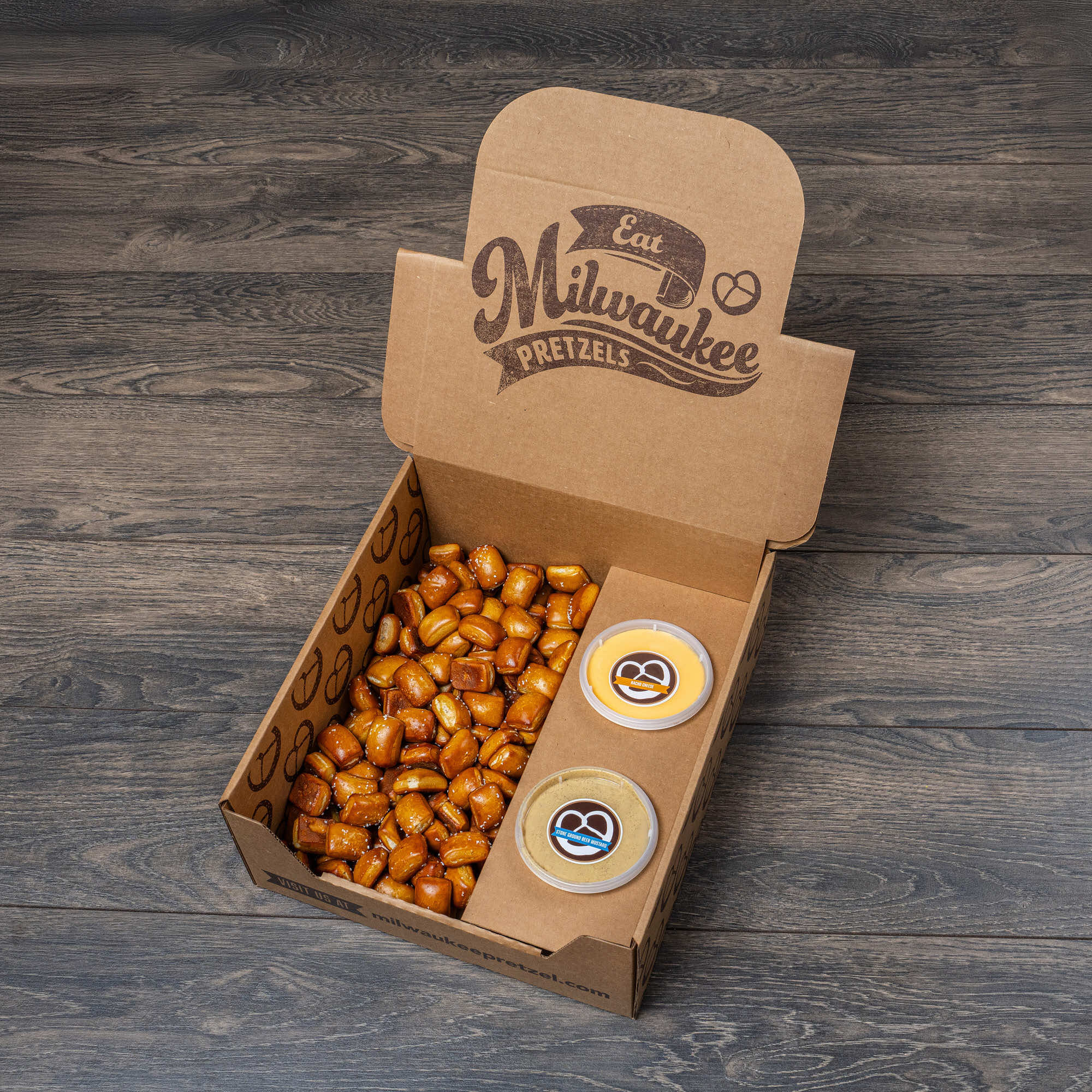 Catering Pick-Up At Milwaukee Pretzel Co. - 100 Pretzel Bites and Dips